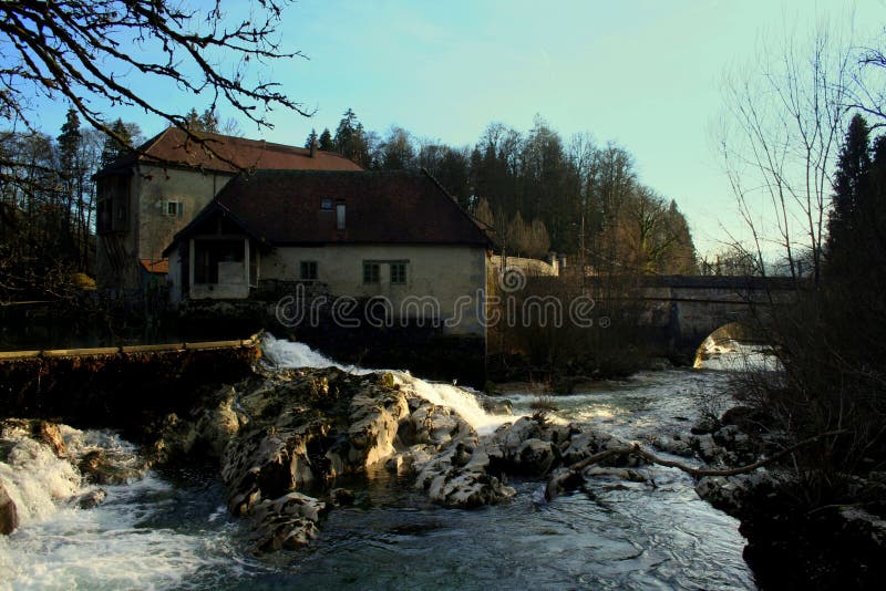 Old water mill stock photo. Image of mill, europe, explore - 135823440