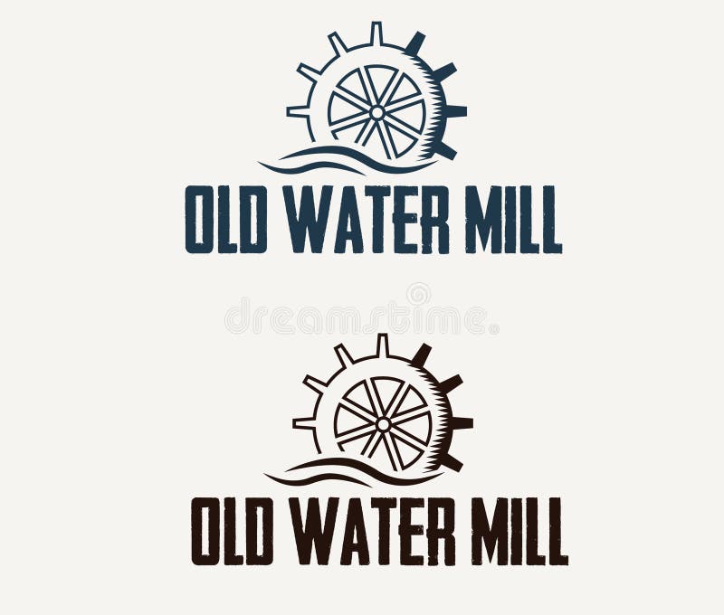 Old water mill sketch stock vector. Illustration of mill - 61184364