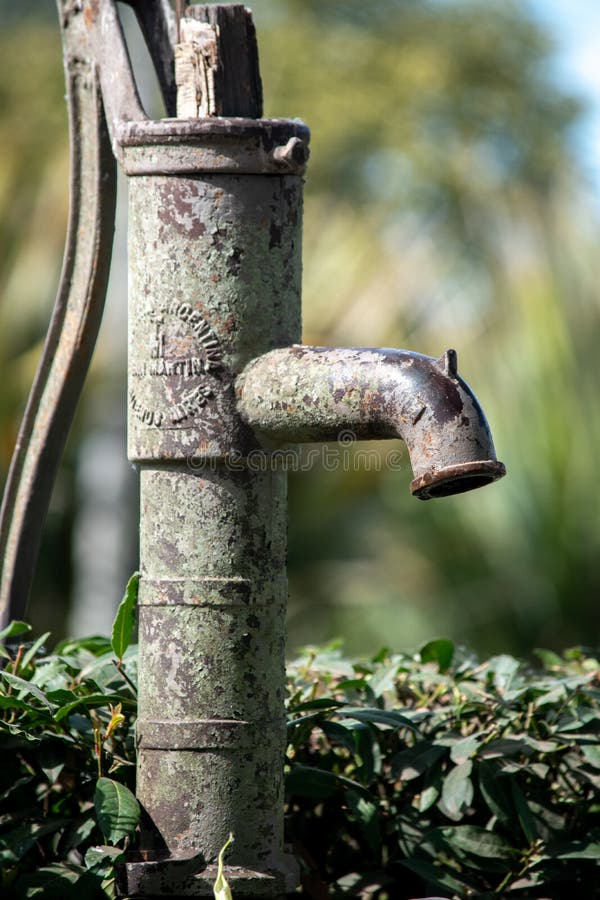 Old Water Pump in the Field Stock Image - Image of country, equipment ...
