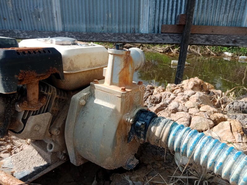 Old Water Pump but Still Working Stock Image - Image of factory ...