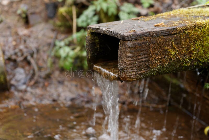 Old water spring. stock photo. Image of flowing, refresh - 51761982