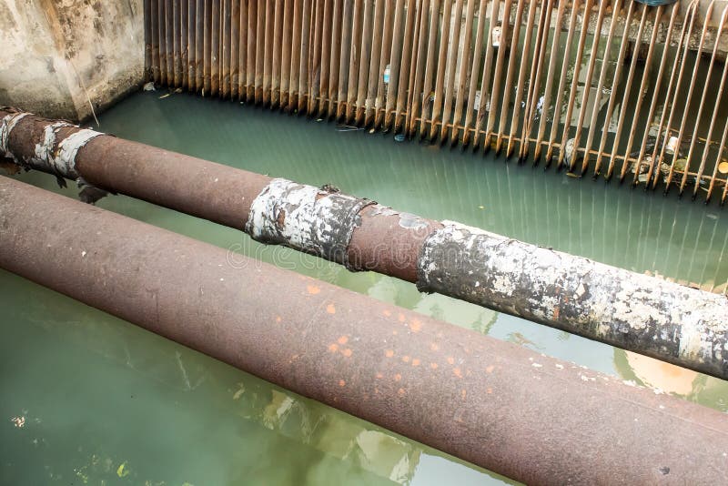 Old Water Supply Pipeline, Rust on Metal Pipeline Stock Photo - Image ...