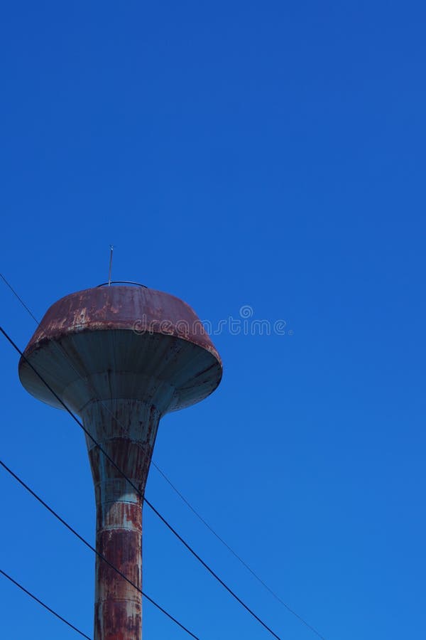 Old Water Tank with the Blue Sky 1 Stock Photo - Image of industry ...
