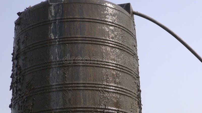 Old Water Tank Overflow in Asia, Nepal Stock Footage - Video of motion ...