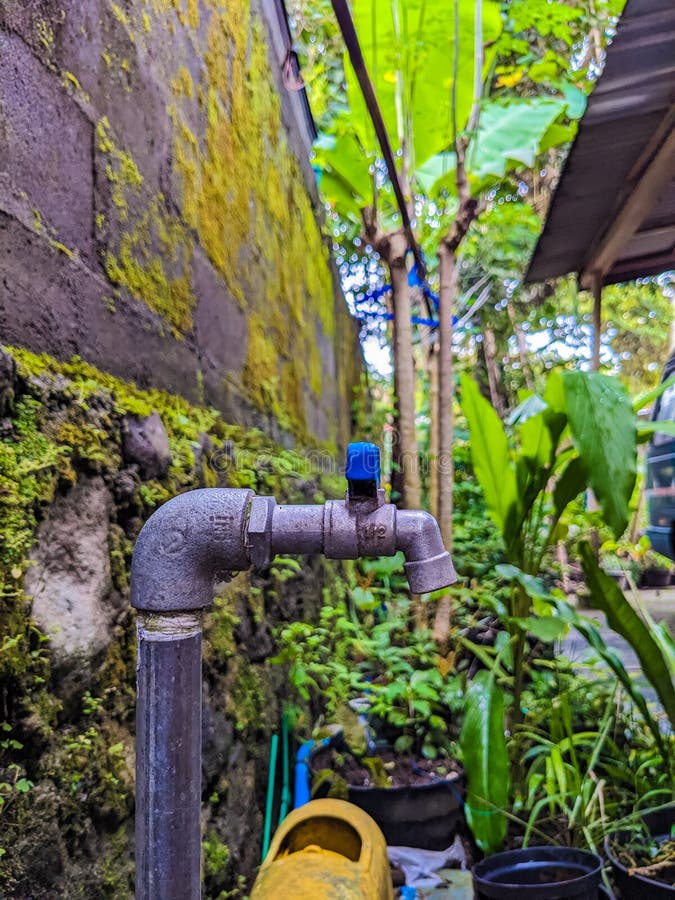 The Old Water Tap of the House Stock Photo - Image of beautiful, water ...