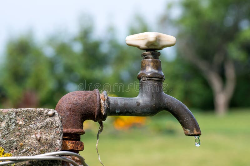 Water tap stock image. Image of rust, water, plumbing - 8664745