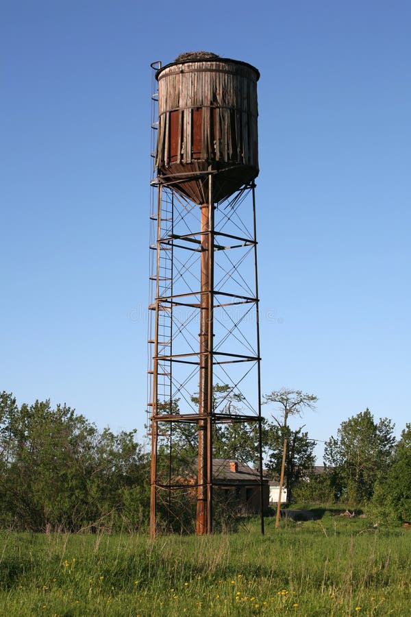 Old water tower stock photo. Image of built, metal, moscow - 9657112