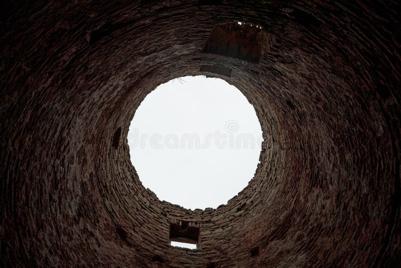 Old Water Tower Made of Bricks Inside View Stock Image - Image of ...
