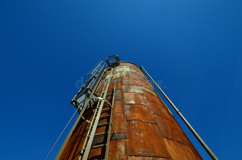Old Water Tower stock photo. Image of rustic, tower, rust - 58187264