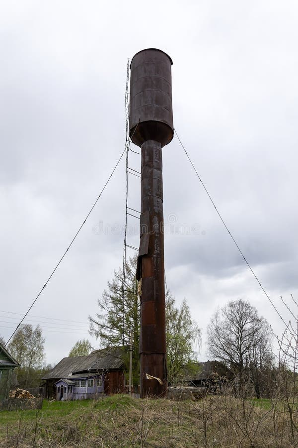 Old water tower stock photo. Image of tower, rural, public - 222387470