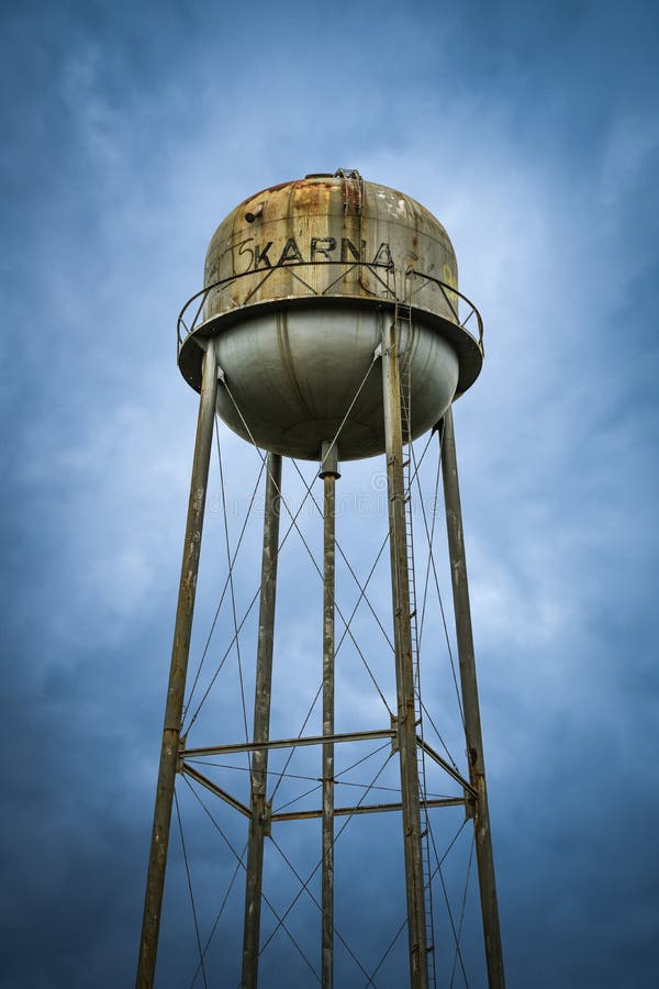 Old Water Tower stock image. Image of city, rust, rustic - 15325361