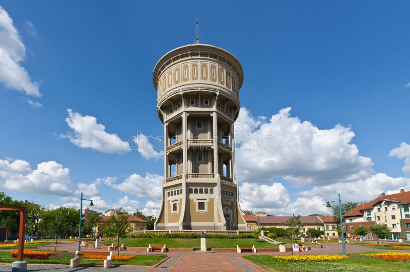 Beautiful Aerial View of the Water Tower from Braila Romania Stock ...