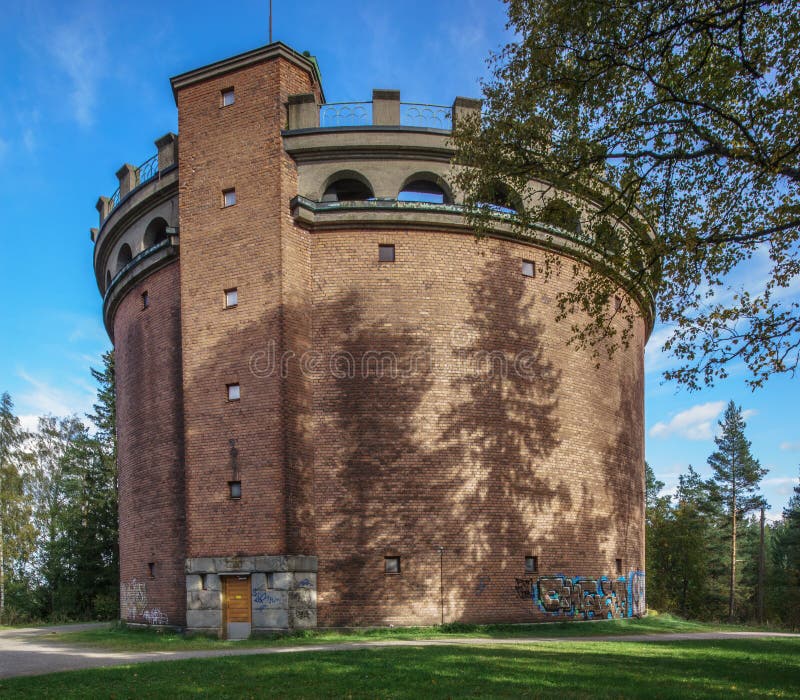 Old Water Tower stock image. Image of blue, structure - 45343445