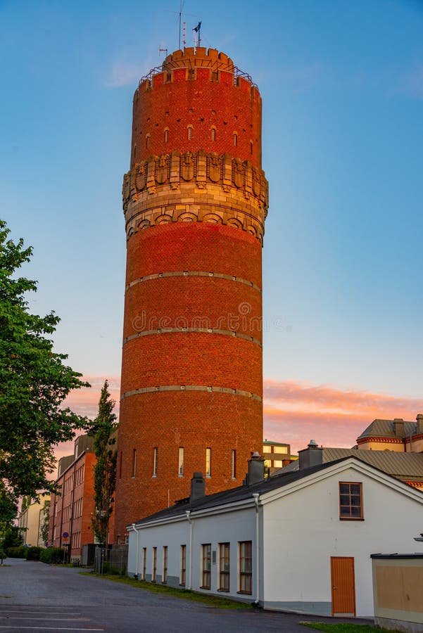 The Old Water Tower in Vaasa, Finland Editorial Photography - Image of ...