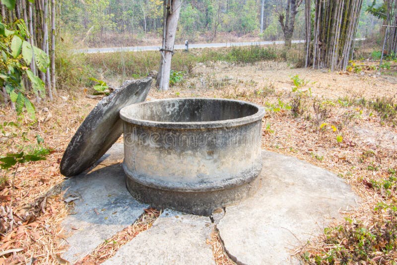 Old countryside water well stock photo. Image of rope - 25947226