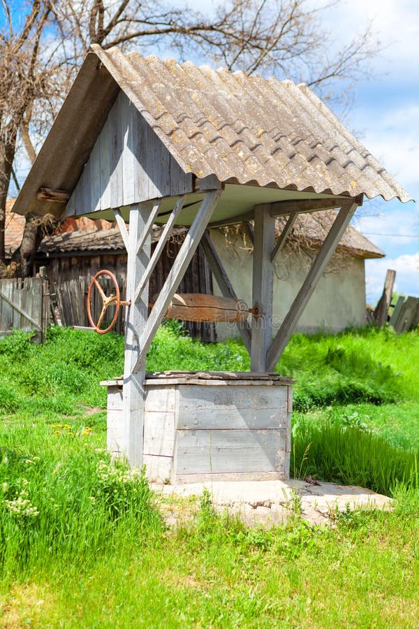 An Old Well in a village stock photo. Image of architecture - 153628306