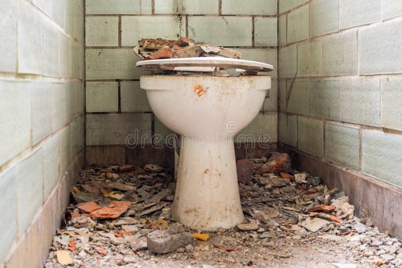 Old WC in the Bathroom stock image. Image of restroom - 194051197