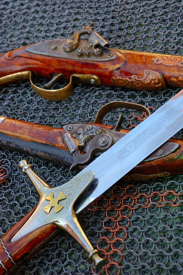 Old weapons stock photo. Image of mail, ancient, impact - 22379768