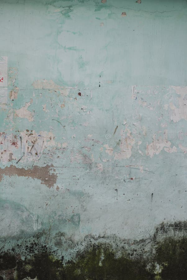 Old Weathered Blue Painted Wall. Stock Photo - Image of pattern, cement ...