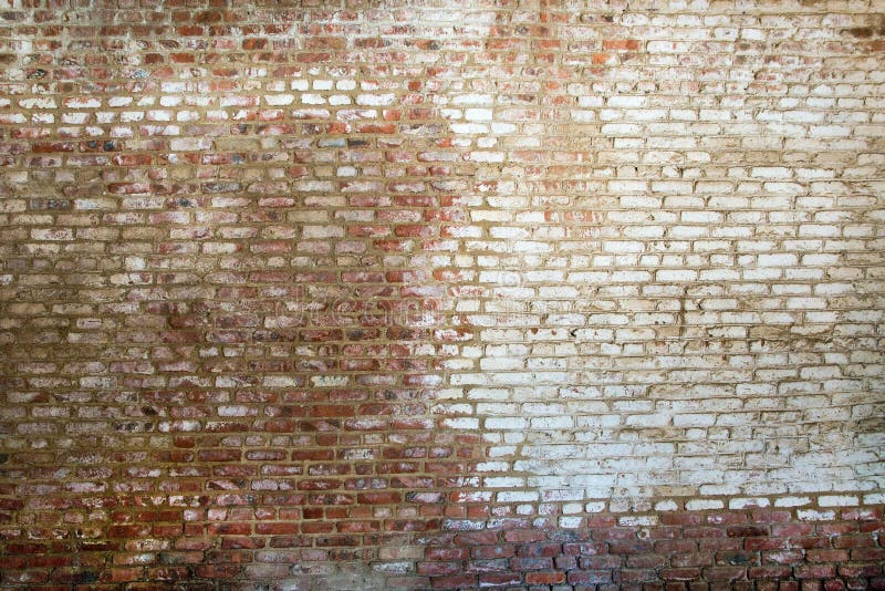 An Old Weathered Brick Wall Stock Image - Image of brick, white: 183373047