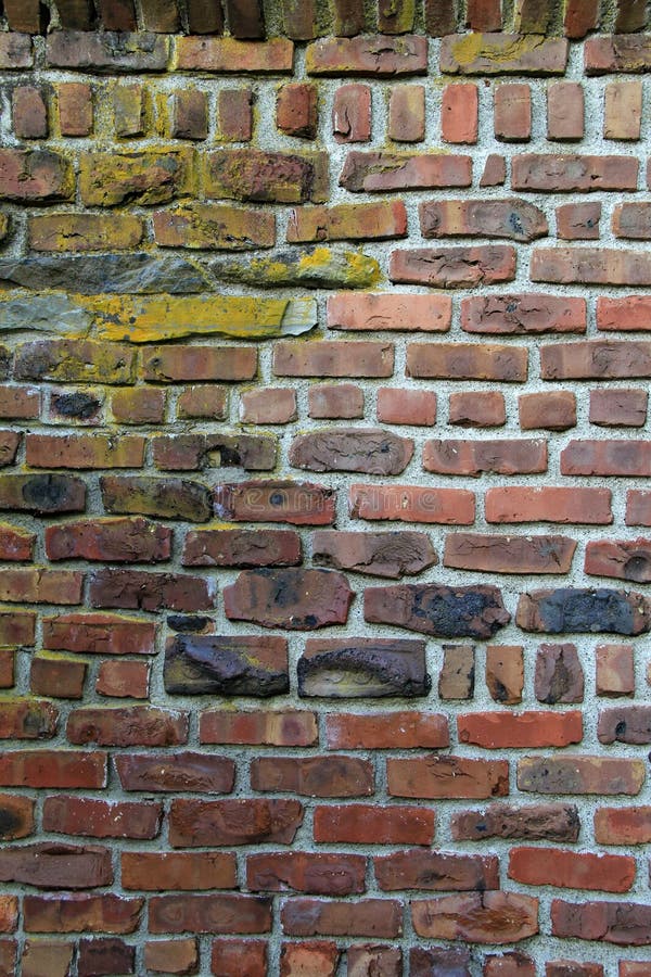 Old, Weathered Brick Wall,discolored with Age and Time Stock Image ...