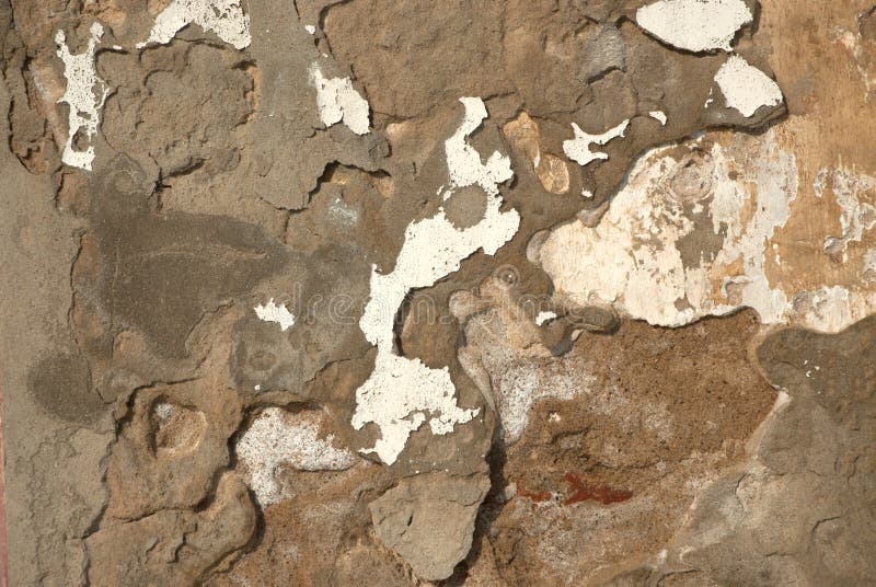 Old Weathered Brick Wall Fragment. Stock Image - Image of wall ...