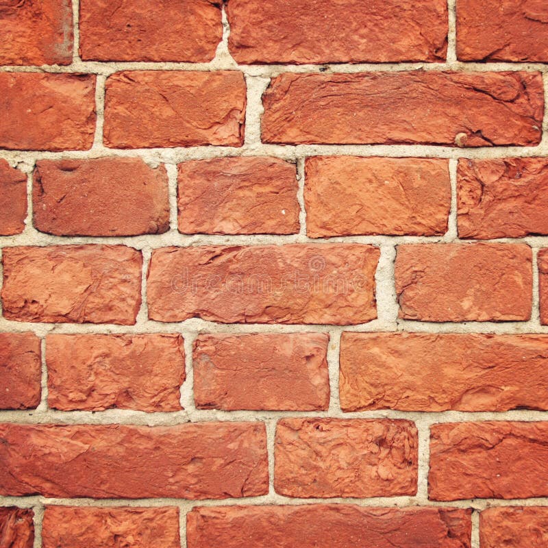Old Weathered Brick Wall. Macro Effect Stock Image - Image of orange ...