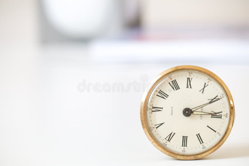 Antique Clock Counting Time Endlessly Stock Image - Image of face ...