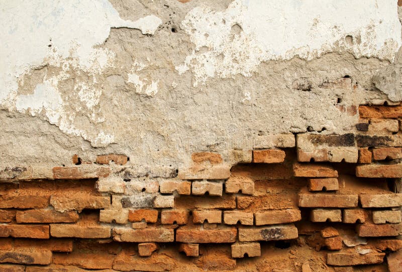 Old Weathered Grunge Brick Wall Stock Image - Image of backdrop, ruin ...