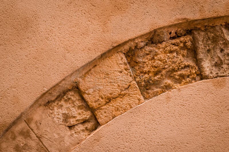 Old and Weathered Grungy Yellow Pattern Texture Wall Background Stock ...