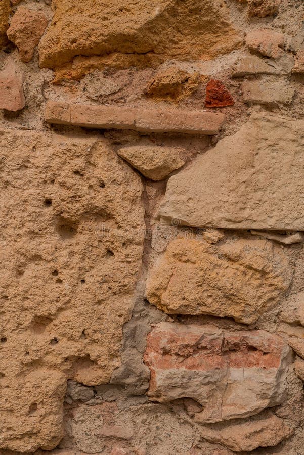 Old and Weathered Grungy Yellow Pattern Texture Wall Background Stock ...