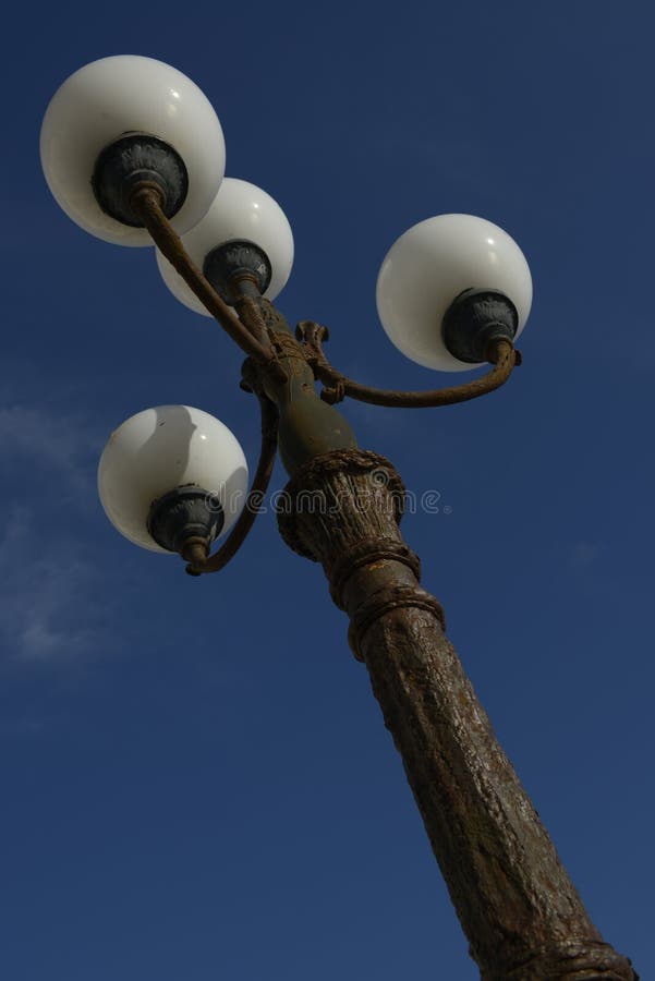 Old weathered lamp post stock photo. Image of electricity - 41878364