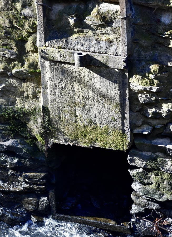 Water gate stock photo. Image of mill, water, gate, weathered - 235587584