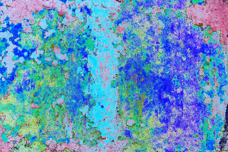 Old Weathered Painted Wall Background Texture. Peeling Plaster Wall ...