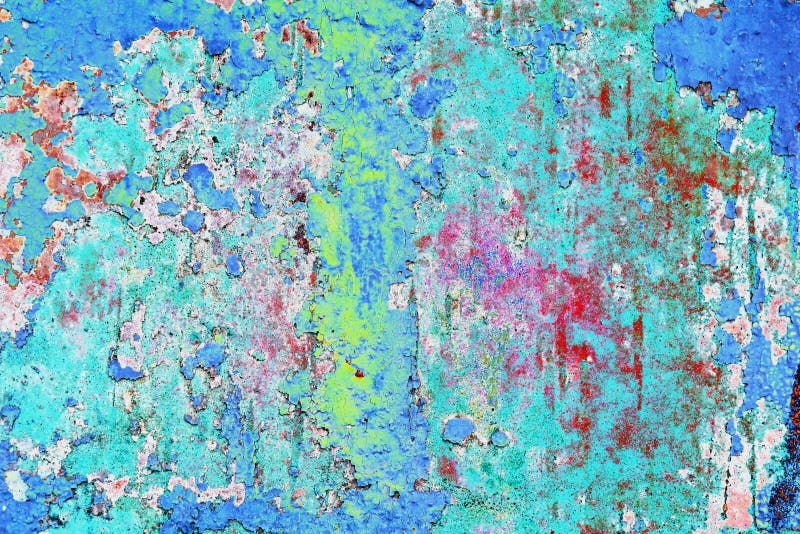 Old Weathered Painted Wall Background Texture. Peeling Plaster Wall ...