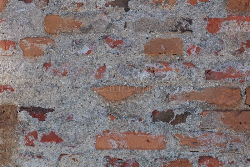 Old weathered brick wall. stock photo. Image of plastered - 263260240