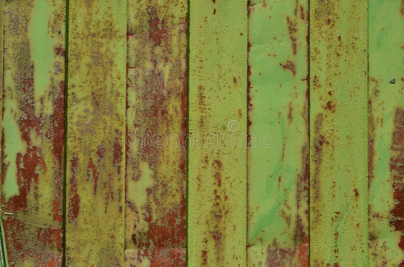 Rusty Metal Painted in Green Stock Image - Image of effect, damaged ...