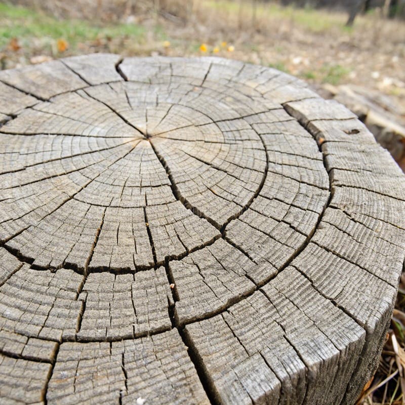 Old Tree Rings in Wood Texture Stock Illustration - Illustration of ...