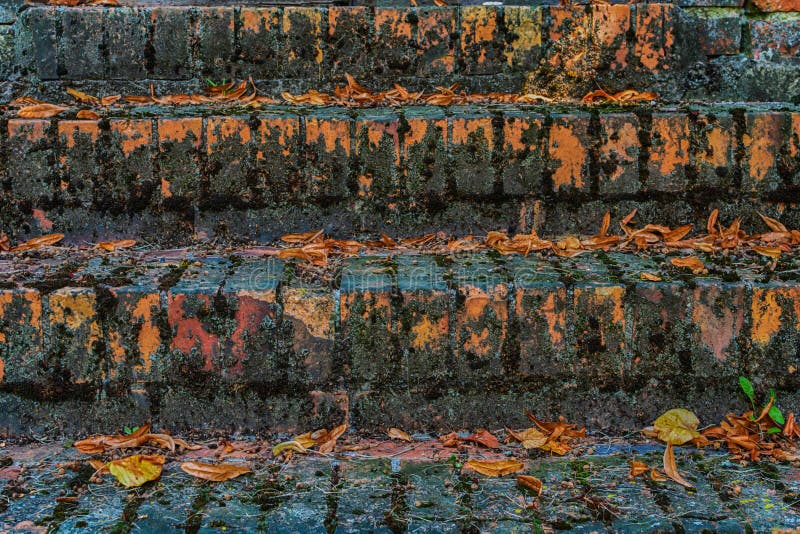 Old Weathered Stairs Made of Bricks Stock Image - Image of bricks ...