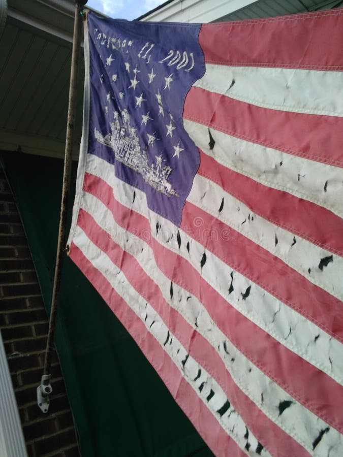 Old, Weathered & Still Flying Stock Image - Image of america, still ...