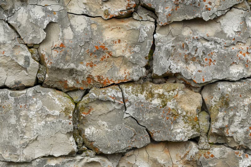 Old, Weathered Stone Surface Depicting the Rough Texture and Impact of ...