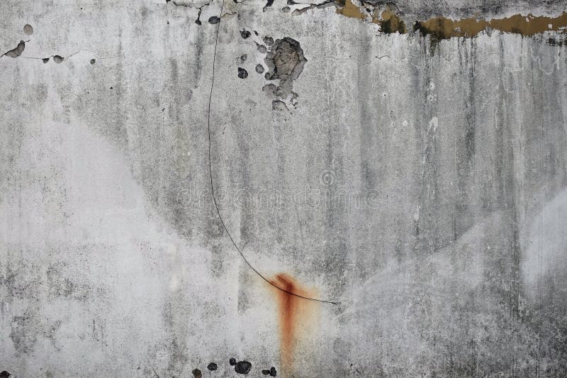 Old Weathered Wall with Chipped Paint and Rust Stains Abstract ...