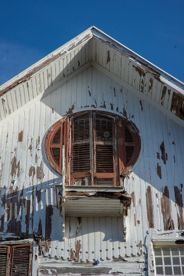 Old Weathered White House stock photo. Image of revealing - 294418108