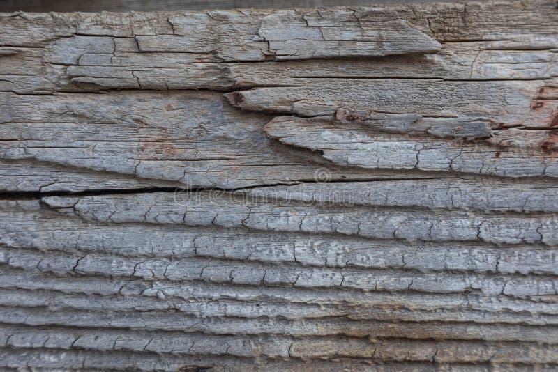 Old Weathered Wooden Beam with Distinctive Grain Stock Image - Image of ...