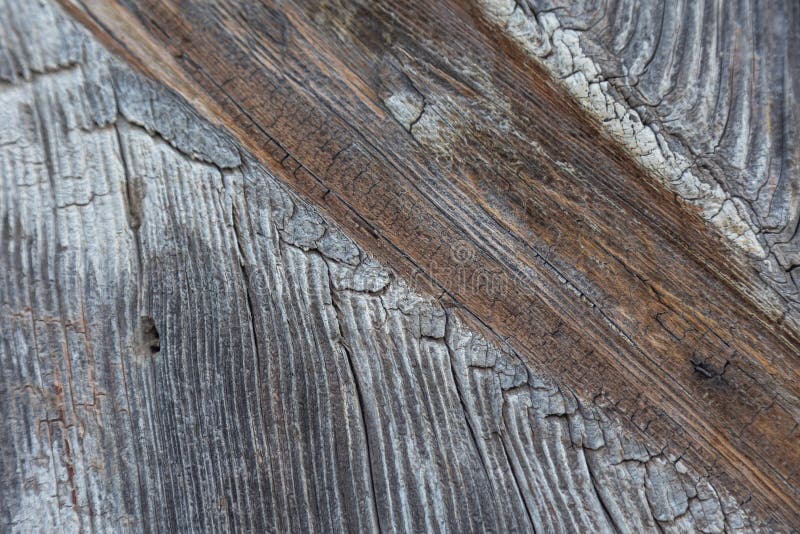 Old Weathered Wooden Beam with Distinctive Grain Stock Photo - Image of ...