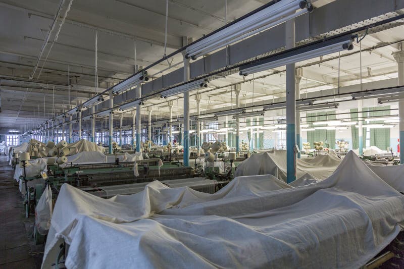 Old Weaving Factory Workshop Stock Photo - Image of tools, archaic ...