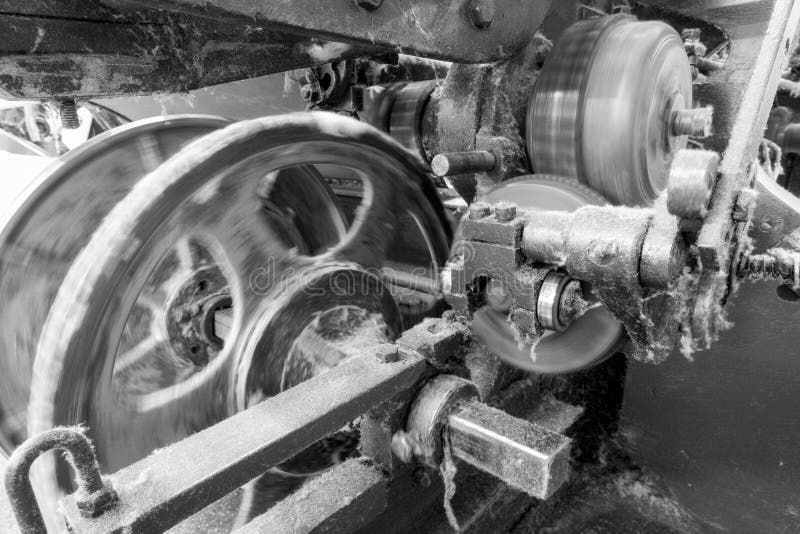 Old Weaving Machine Operating Stock Photo - Image of design ...