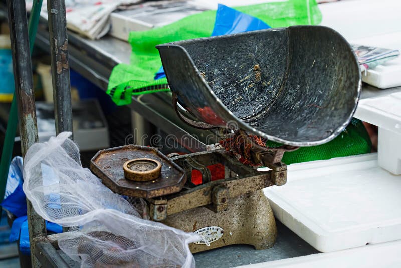 Old Brass Fish Weighing Scales Stock Photos - Free & Royalty-Free Stock ...