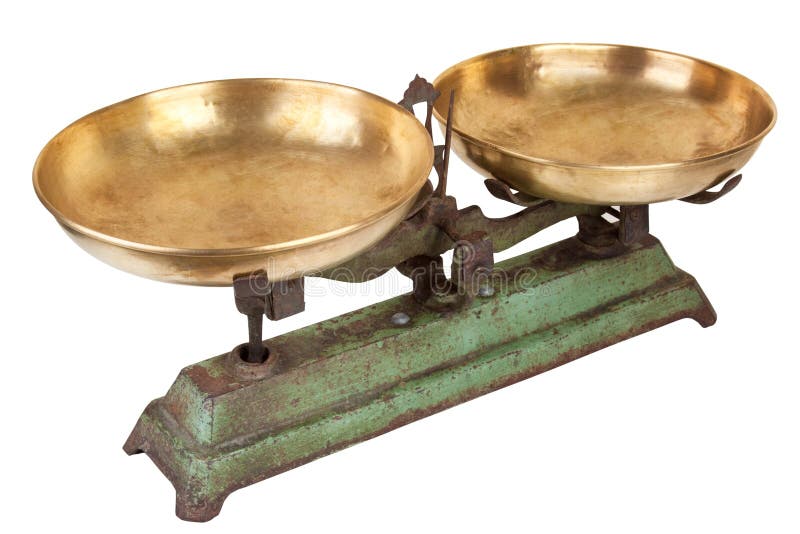 Old scale stock image. Image of vintage, judgment, weights - 717089