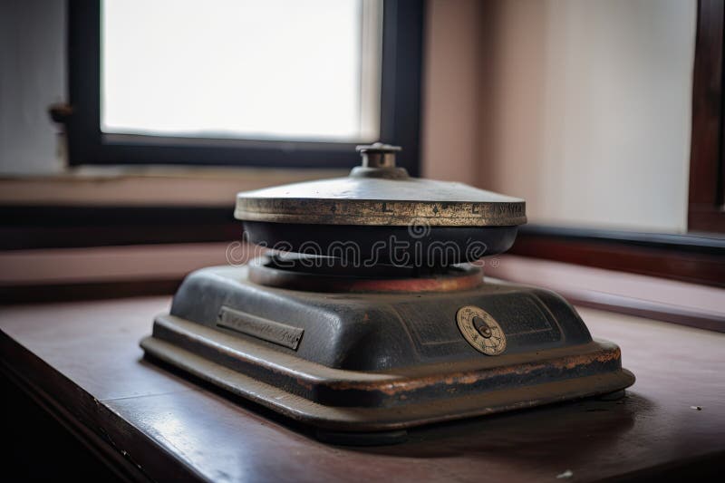 Old Weight on Scale, Giving a Glimpse into the Past Stock Photo - Image ...